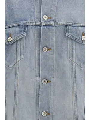 Balenciaga Regular-fit Denim Jacket - Blue