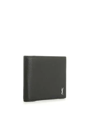 Saint Laurent Tiny Cassandre Wallet - Black