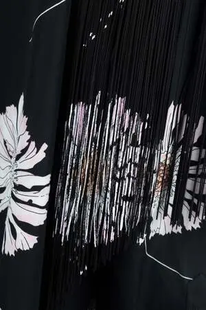 Prada Floral Shirt With Fringe Detail