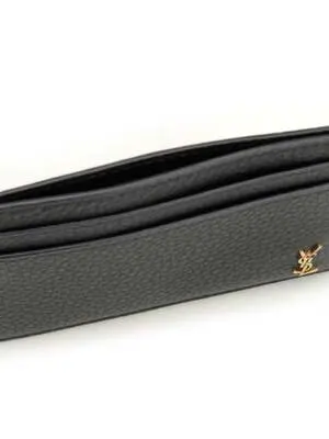 Saint Laurent Tiny Cassandre Card Holder - Blue