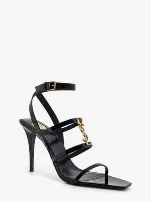 Saint Laurent Cassandre Patent Leather Sandals - Multicolor