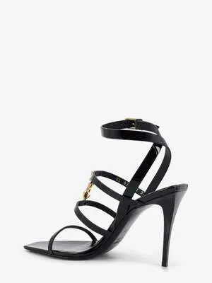 Saint Laurent Cassandre Patent Leather Sandals - Multicolor