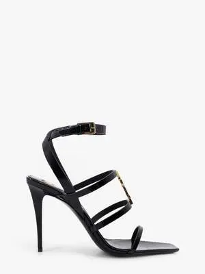 Saint Laurent SAINT LAURENT Cassandre Patent Leather Sandals Multicolor