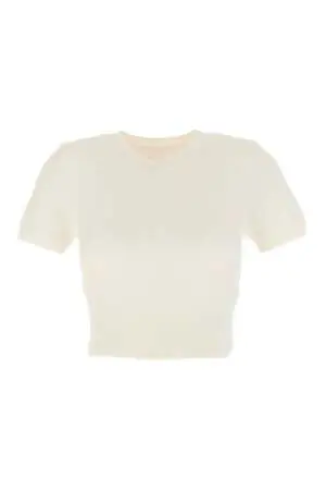 MAISON MARGIELA Short Sleeve V-neck Knitwear - Multicolor