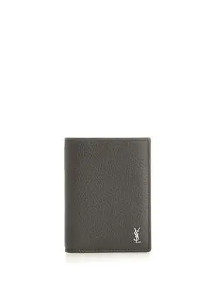 Saint Laurent Vertical Card Holder - Gray