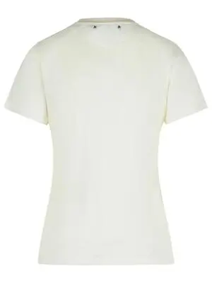 GOLDEN GOOSE White Viscose Blend T-shirt With Front Print