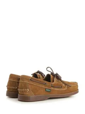 Paraboot Barth Suede Boat Shoe - Brown