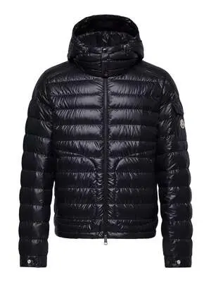 Moncler Lauros Short Down Jacket With Hood - Blue