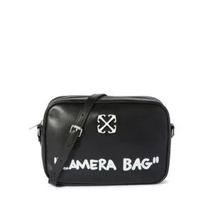 Off-White Leather Camera Bag - Black