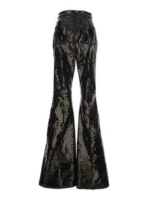 Rick Owens Bolan Flared Sequin Jeans - Multicolor