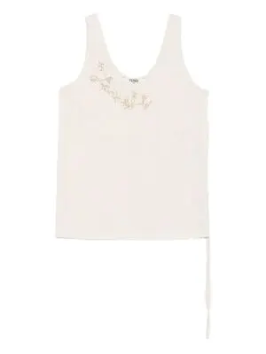 Fendi Embellished Tank Top - Multicolor