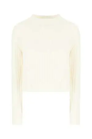 Max Mara Cropped Ribbed Knitwear - Multicolor