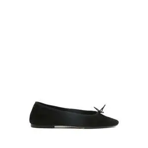AeydĒ Suede Ballet Flats With Bow Detail