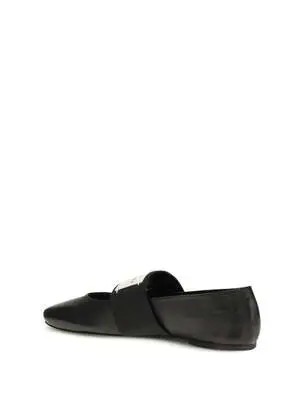 Givenchy Leather Sliced Square Ballerinas