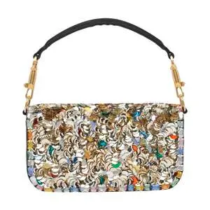 Valentino Garavani Small Embroidered Loco Shoulder Bag - Multicolor