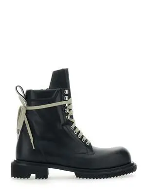 Rick Owens Criss-cross Boots For Men