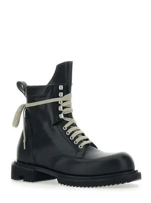 Rick Owens Leather Ankle Boots