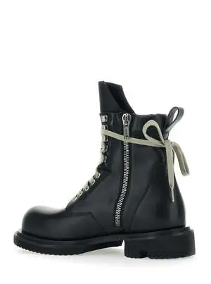 Rick Owens Leather Ankle Boots
