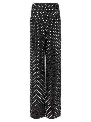 Valentino Garavani Supergran Polka Dot Wide Leg Pants