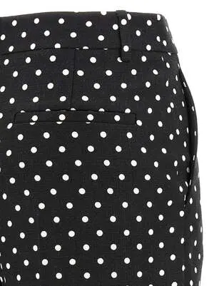 Valentino Garavani Supergran Polka Dot Wide Leg Pants