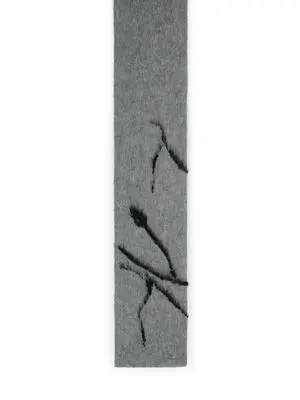 Dries Van Noten Mouton' Grey Alpaca Blend Scarf - Gray