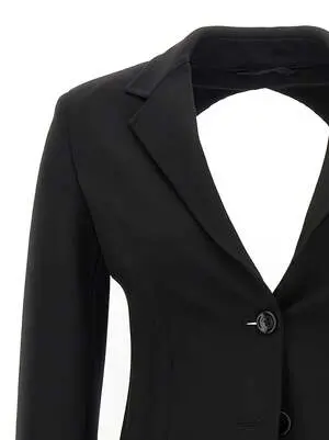 Max Mara Anagni Single-breasted Blazer With Cutout Detail