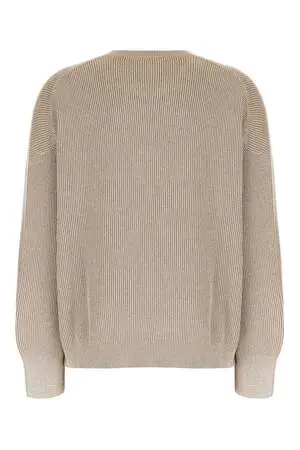 Brunello Cucinelli Ribbed Crew Neck Pullover