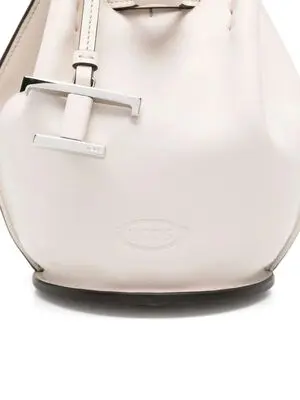 TOD'S Logo-charm Leather Mini Bucket Bag - Multicolor