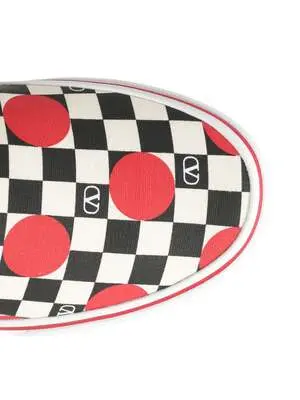 Valentino Garavani X Vans Slip-on Sneakers With Vlogo Checkerboard Print