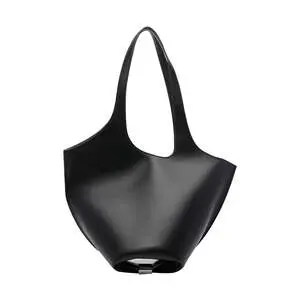 Attico Medium La Scoop Shoulder Bag - Black