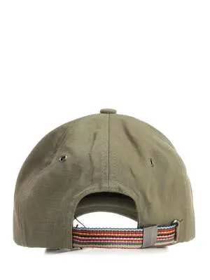 Paul Smith Linen Baseball Cap - Green