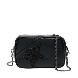GOLDEN GOOSE Mini Star Crossbody Bag - Black