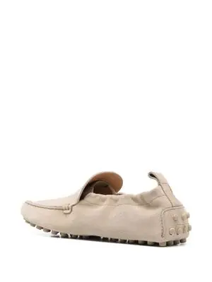 TOD'S Gommino Curled Suede Loafers - Multicolor