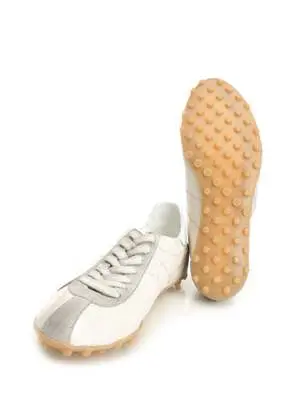 MAISON MARGIELA Cracked Leather And Suede Sprinters Sneakers - Multicolor