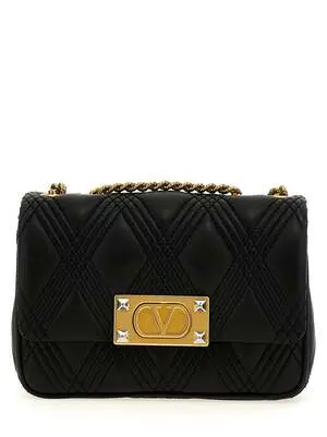 Valentino Garavani Quiltie 67 Shoulder Bag - Black