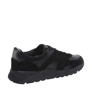 Santoni Innova Leather And Suede Sneakers