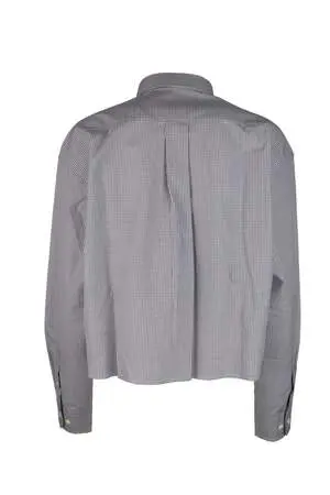 Miu Miu Checked Cropped Shirt
