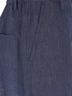 Brunello Cucinelli Cropped Wide Leg Pants - Blue