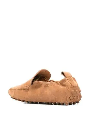 TOD'S Gommino Suede Loafers - Brown