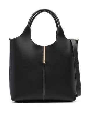 TOD'S Leather Small Tote Bag - Black