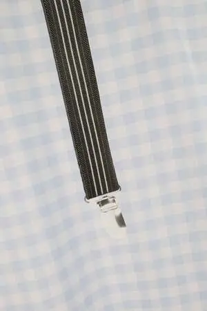 Moschino Checked Shirt With Suspenders