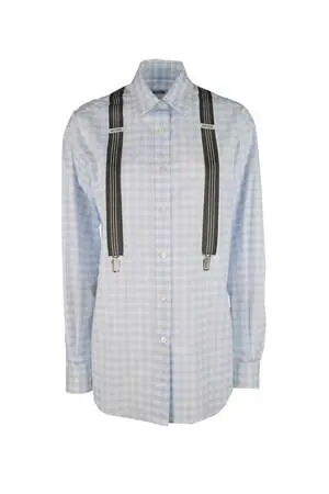 Moschino Checked Shirt With Suspenders - Multicolor