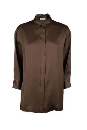 Peserico Silk Button-up Shirt - Multicolor