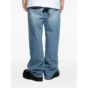 Jacquemus Cotton Loose-fit Straight Leg Jeans - Blue