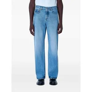 Jacquemus Cotton Loose-fit Straight Leg Jeans - Blue