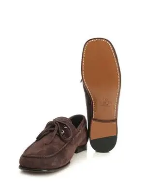 Valentino Garavani Suede Loafers With Metal Vlogo