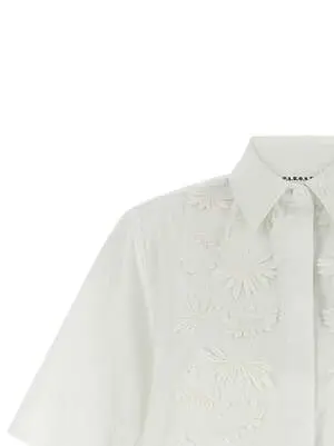 P.a.r.o.s.h Cotton Poplin Embroidered Shirt