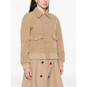 A.p.c. Beige Cotton Blend Bomber Jacket