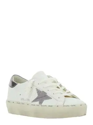 GOLDEN GOOSE Hi Star Leather Sneakers - Multicolor