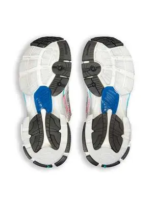 Balenciaga Mesh And Nylon Worn-out Effect Runner Sneakers - Multicolor